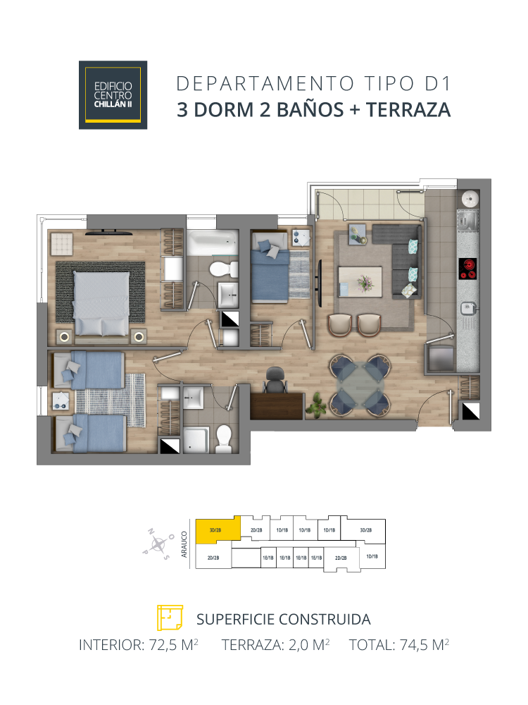 Edificio Centro Chillán II - Inmobiliaria Providencia